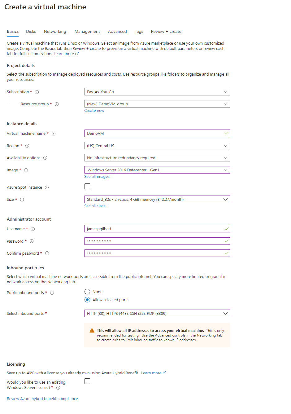 Up And Running With Azure Vm And Godaddy Domain James P Gilbert